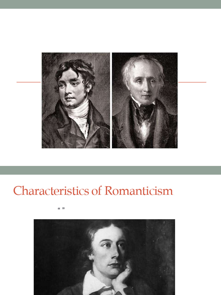 1.2. First Generation of Romantic Poets | PDF