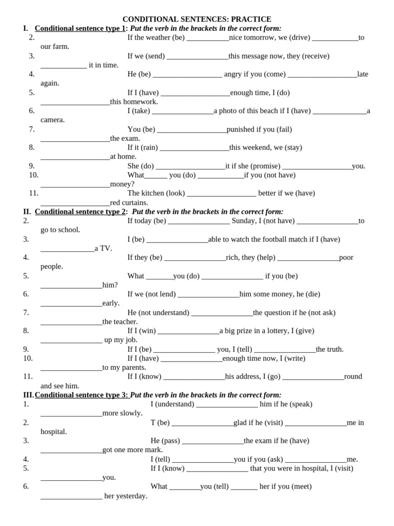 CONDITIONAL SENTENCES | PDF
