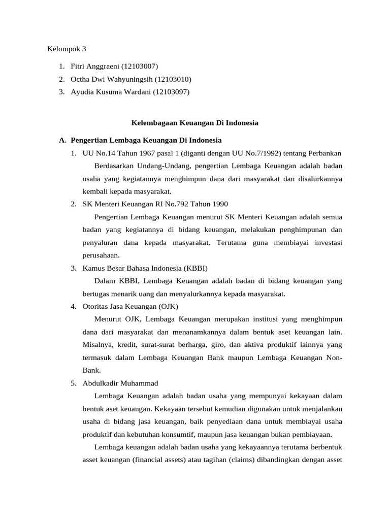 Kelompok 3 Kebanksentralan Dan OJK | PDF