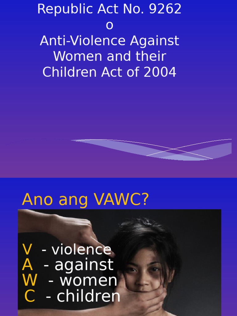 VAWC Lecture - Edited | PDF