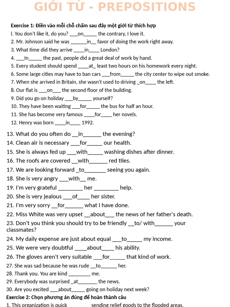 Gi I T - Prepositions | PDF