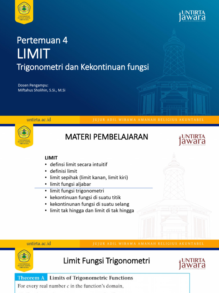Pertemuan 4-Limit Fungsi | PDF
