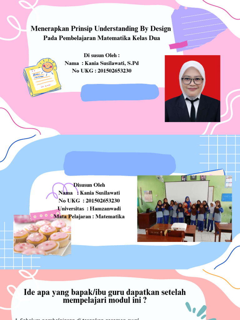 Menerapkan Prinsip Understanding by Design Pada Pembelajaran Mtematika Kelas Dua - 201502653230 ...