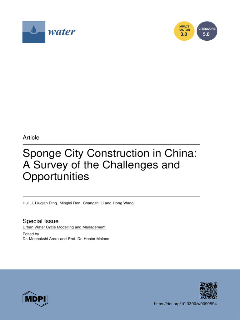 1 Sponge City Construction in China | PDF