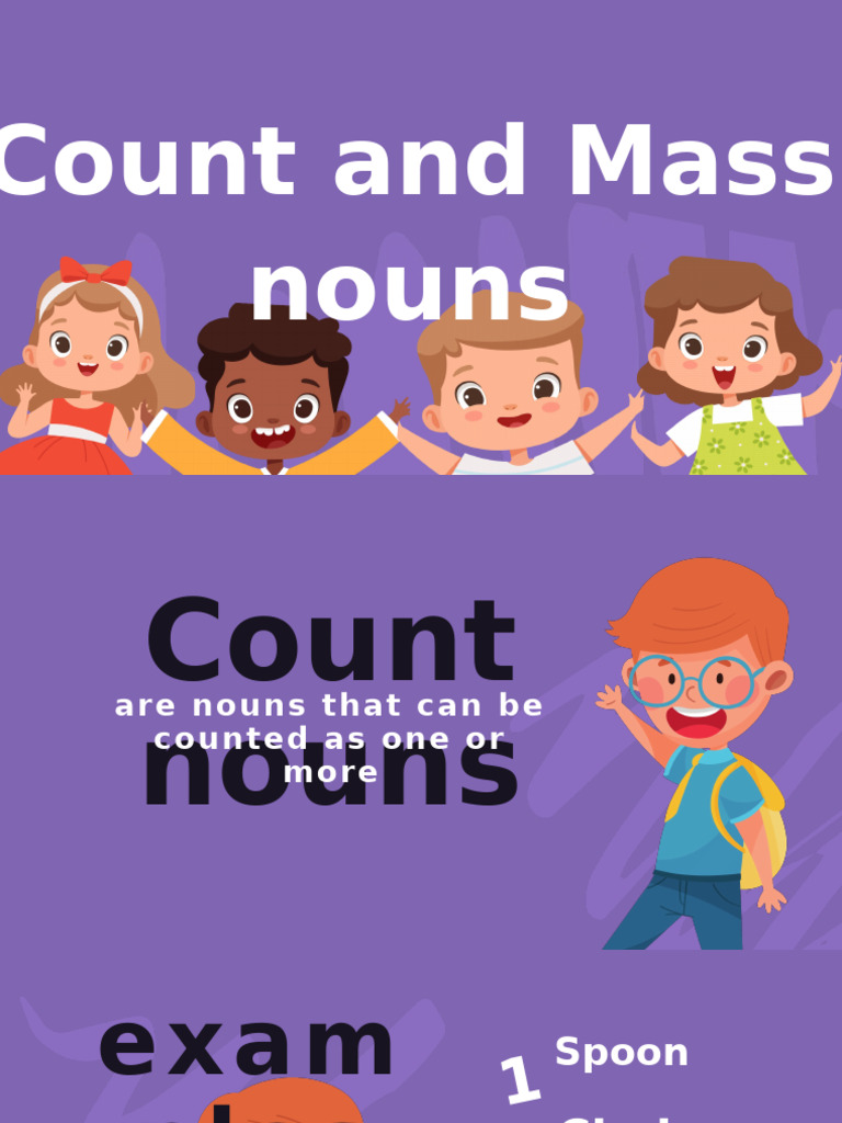 Purple Fun Super Heroes Mass and Count Nouns | PDF