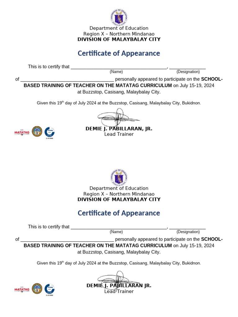 C.A-CLUSTER-56-MATATAG-SBTT-24 | PDF