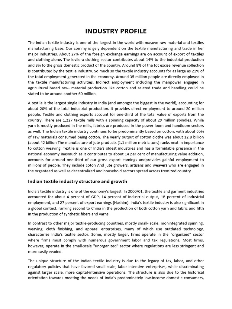 INDUSTRY PROFILE | PDF