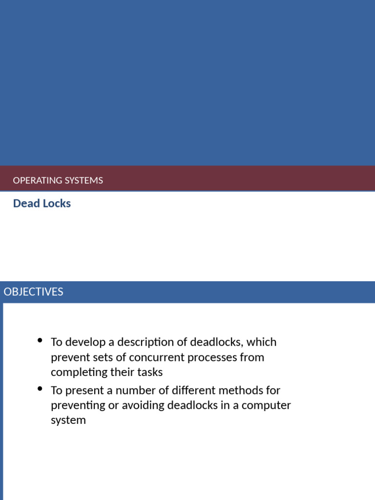 Dead Locks | PDF | Theoretical Computer Science | Computers