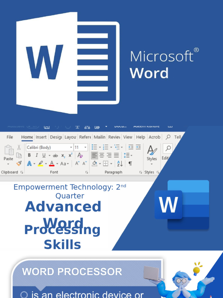 Advanced Word Processing Skills | PDF