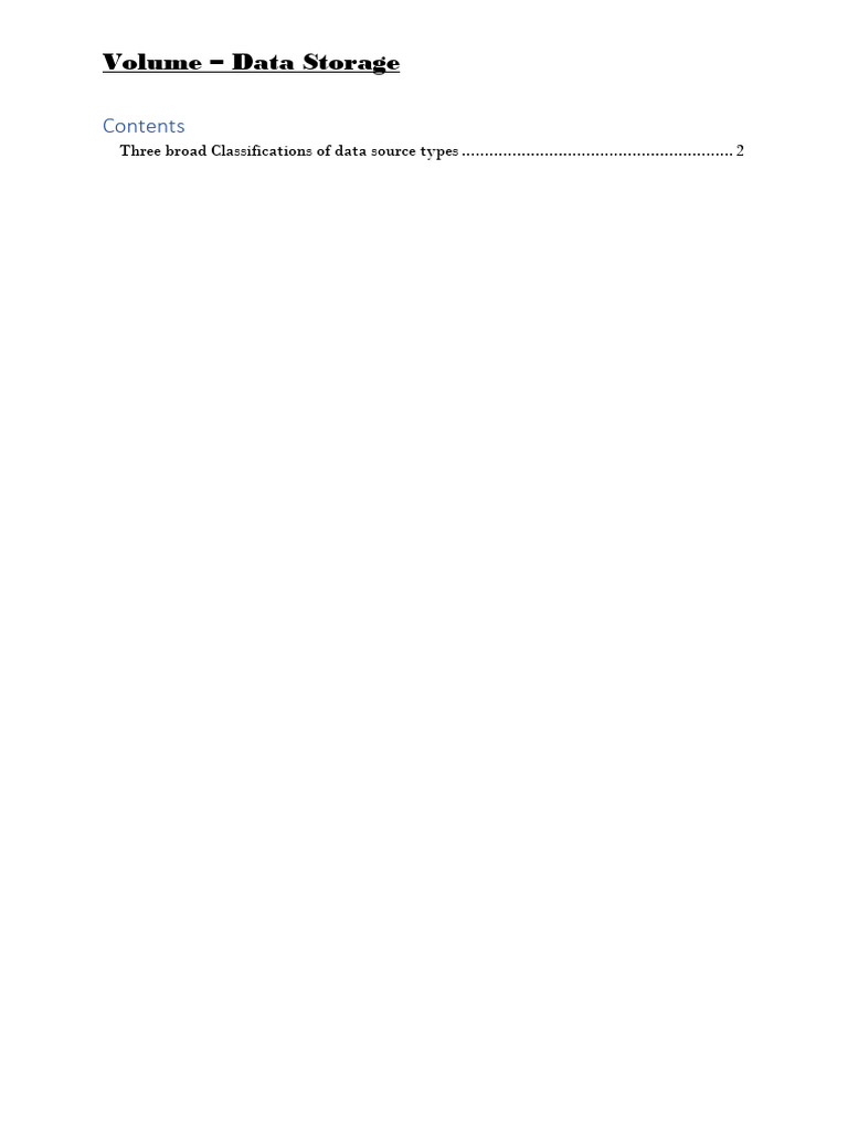 Volume - Data Storage | PDF