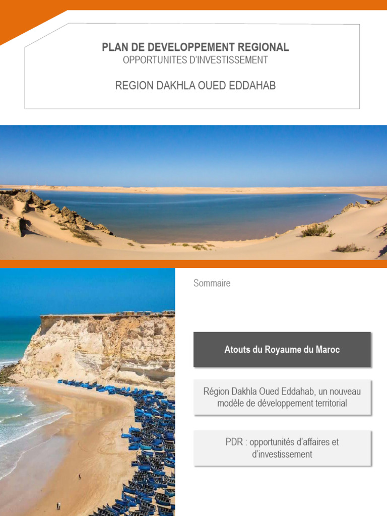 Extrait-du-PDR-DOE-CFCIM Dakhla | PDF | Tourisme | Aéroport