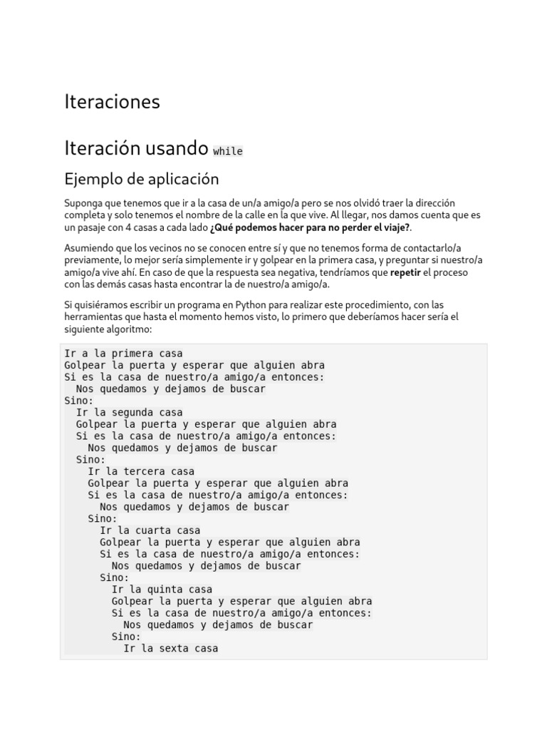 Uso de While en Python para Iteraciones | PDF | Python (lenguaje de ...