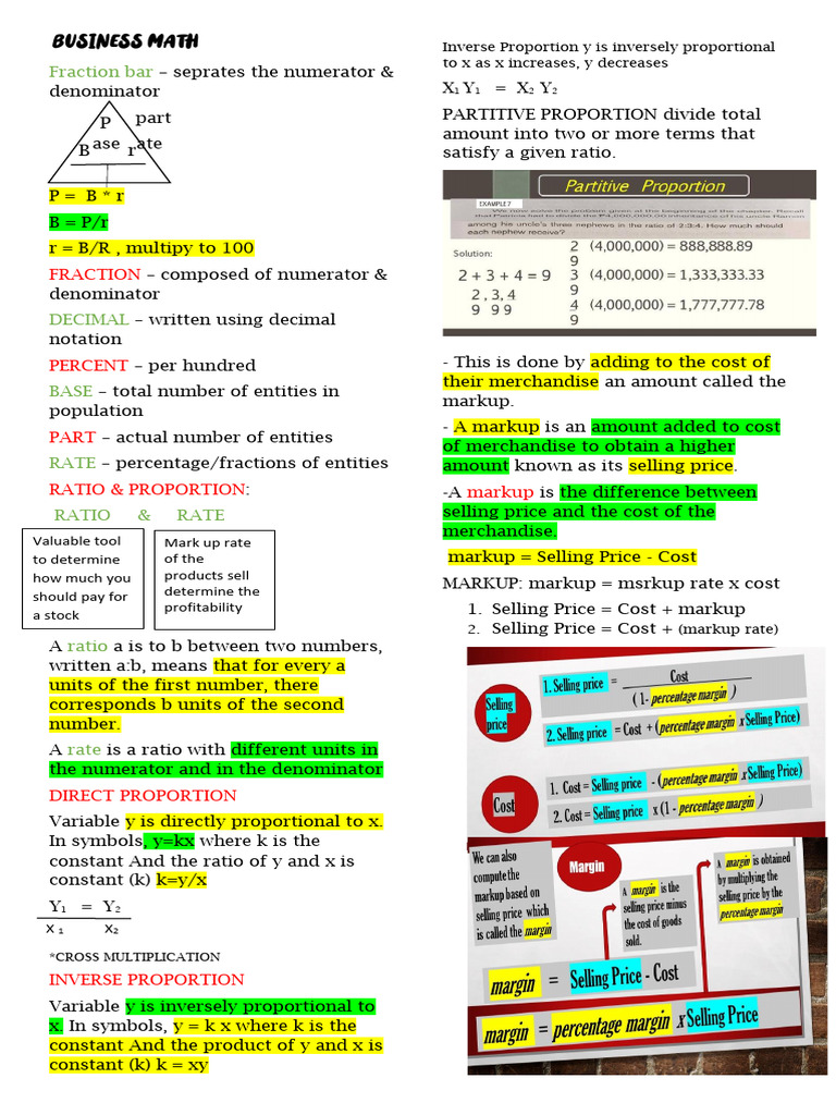 BS Math | PDF | Ratio | Percentage