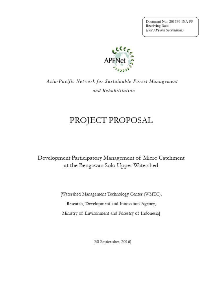 Project Proposal: Development Participatory Management of Micro ...