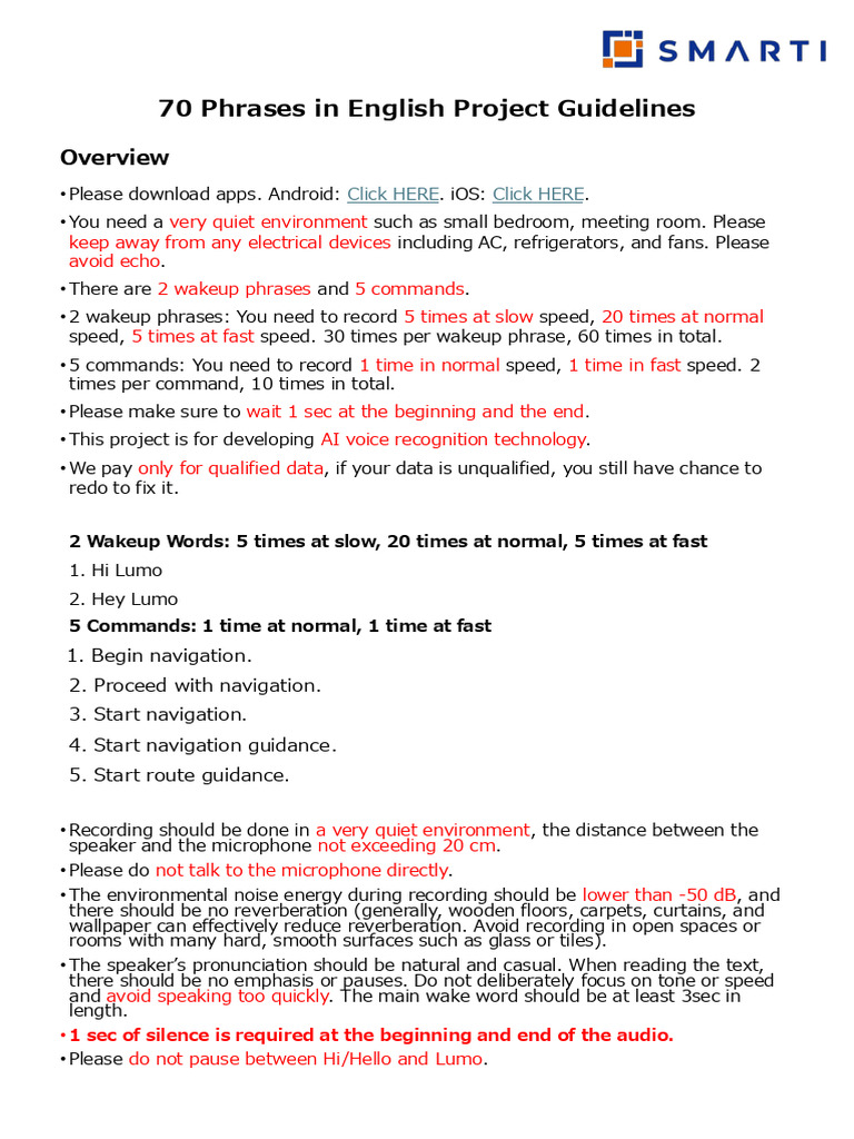 Lumo Guidlines | PDF