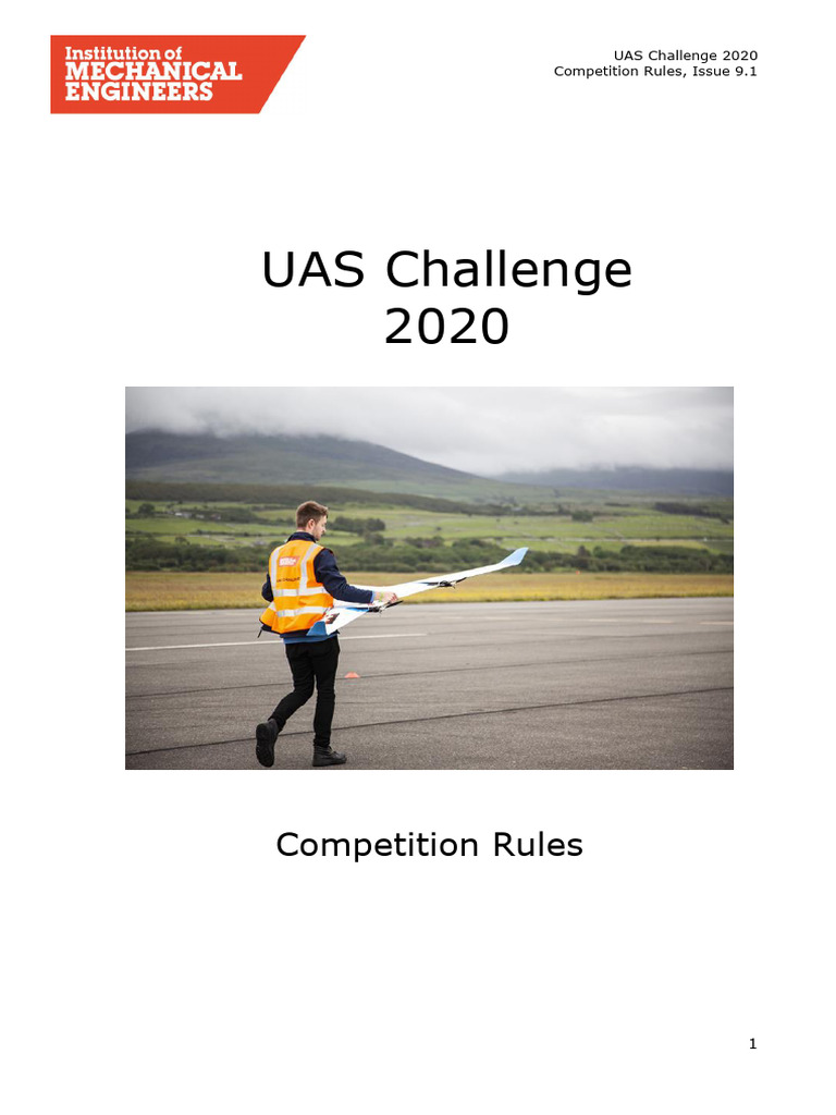 Uas Challenge - Competition Rules - Issue 9 1 | PDF | Unmanned Aerial ...
