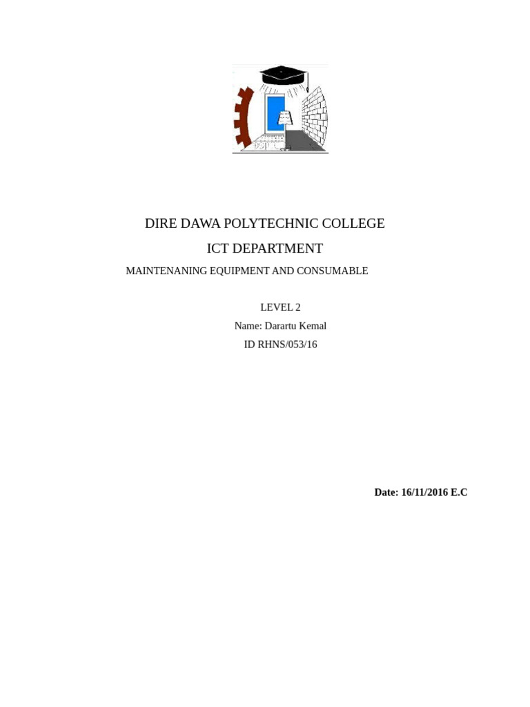 ICT Equipment Maintenance Guide | PDF | Personal Protective Equipment ...