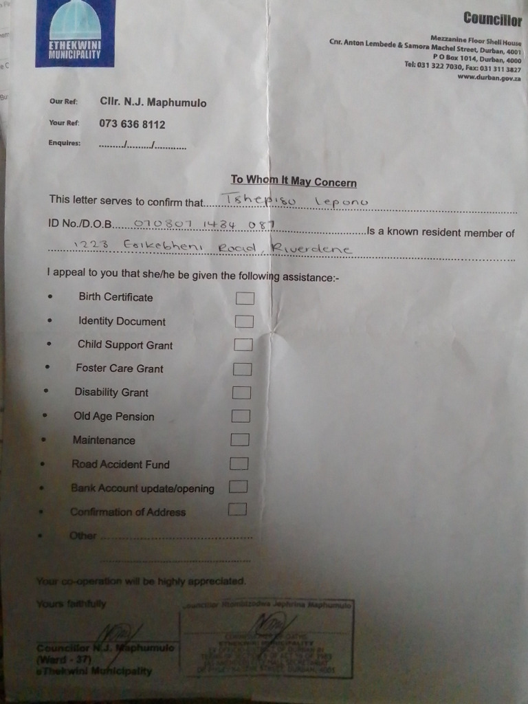 Proof of Resident | PDF