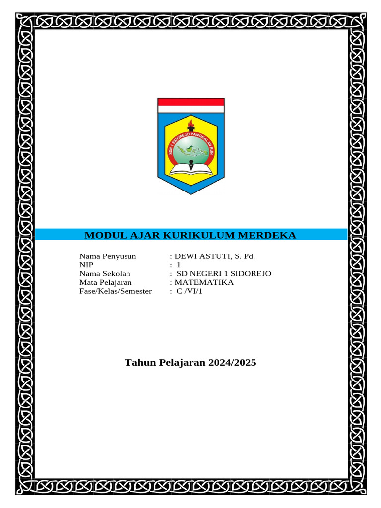 Contoh Modul Ajar | PDF