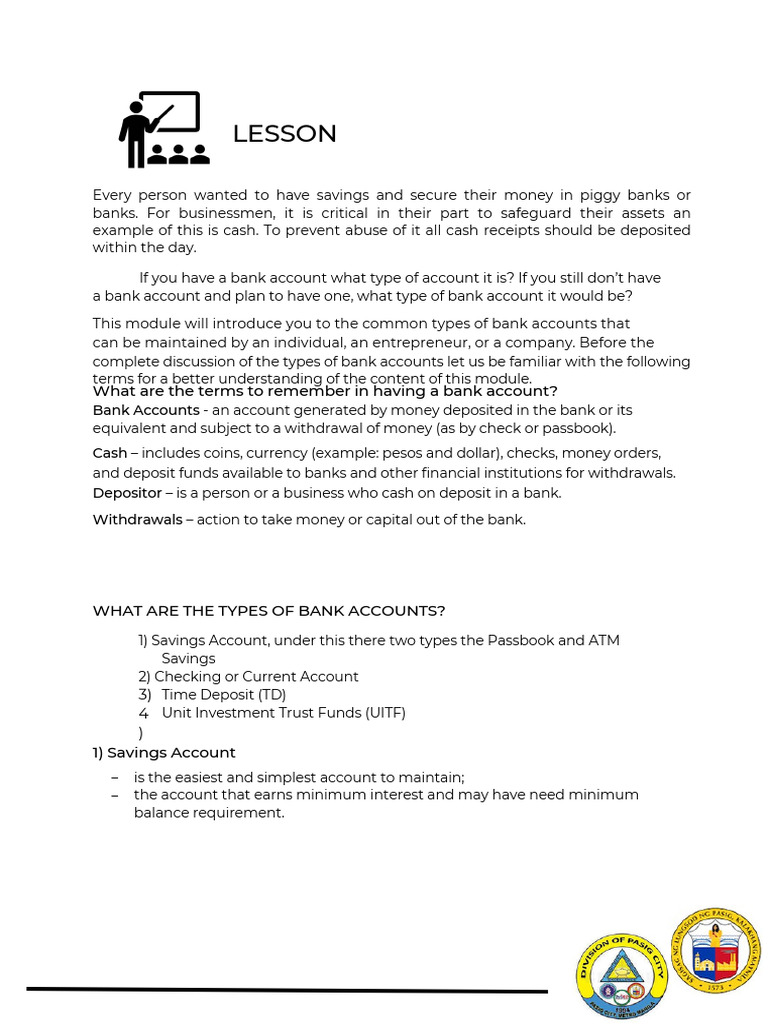 M1 Types of Bank Accounts - 20241006 - 180305 - 0000 | PDF