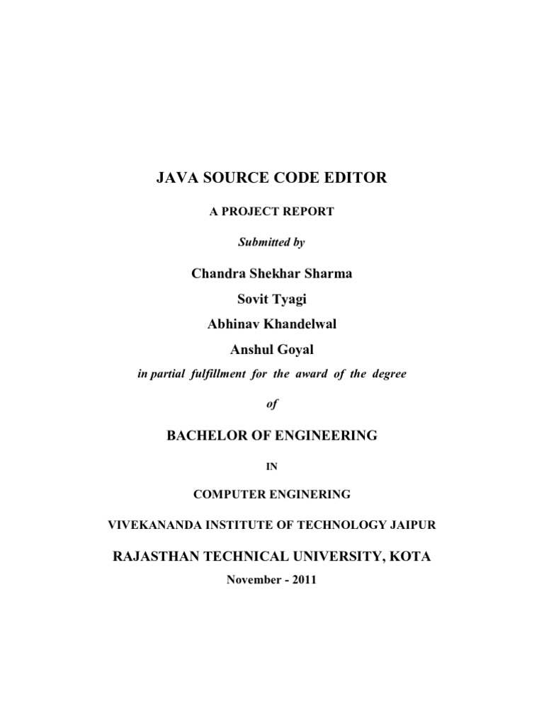 Java Source Code Editor Pdf Java Programming Language Use Case