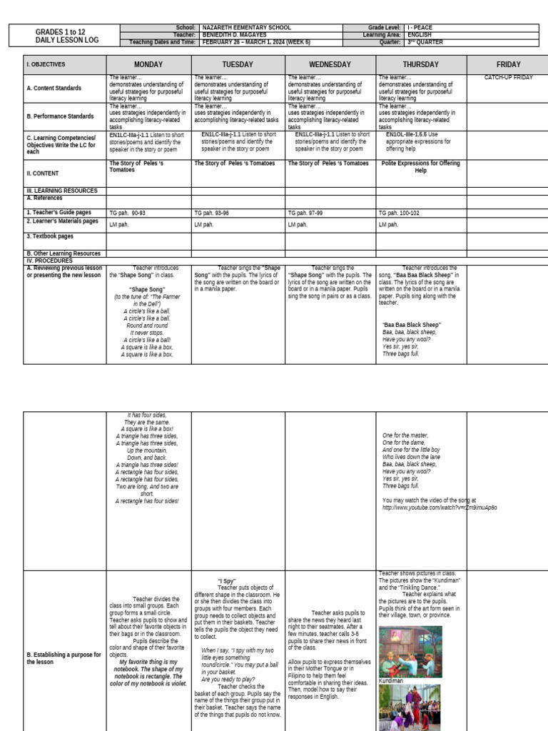 DLL_ENGLISH-1_Q3_W5 | PDF