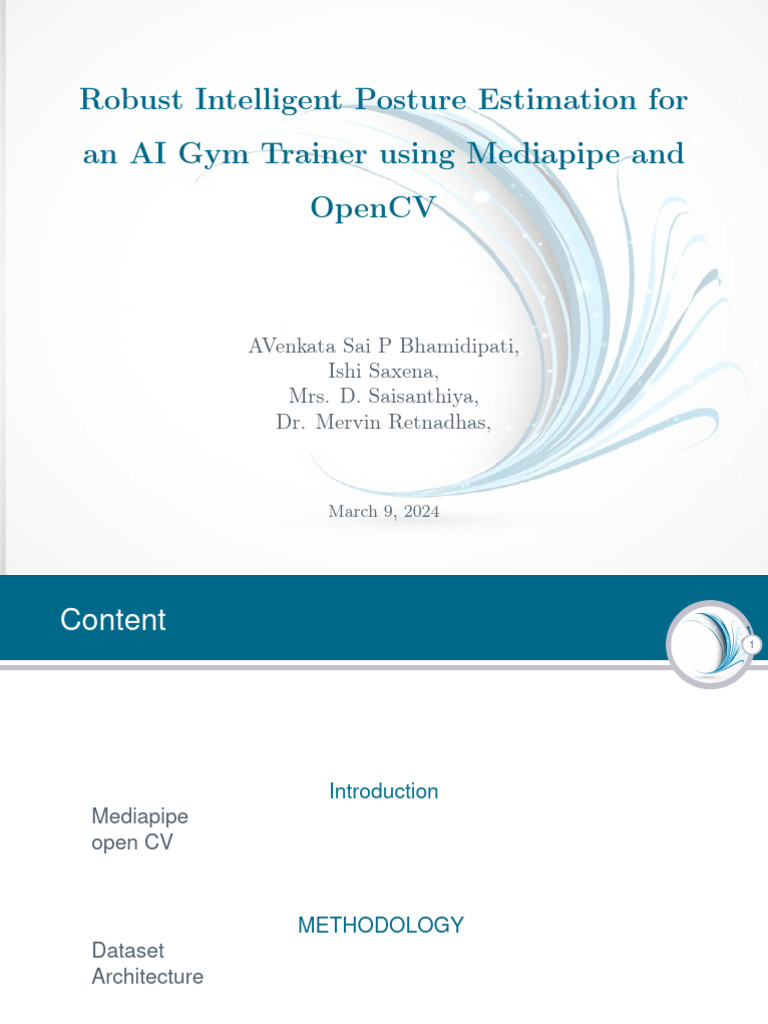 AI Gym Trainer with Mediapipe | PDF | Arm | Computers