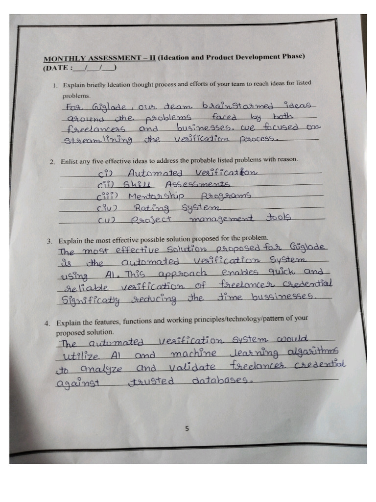 Monthly assessment 2 | PDF