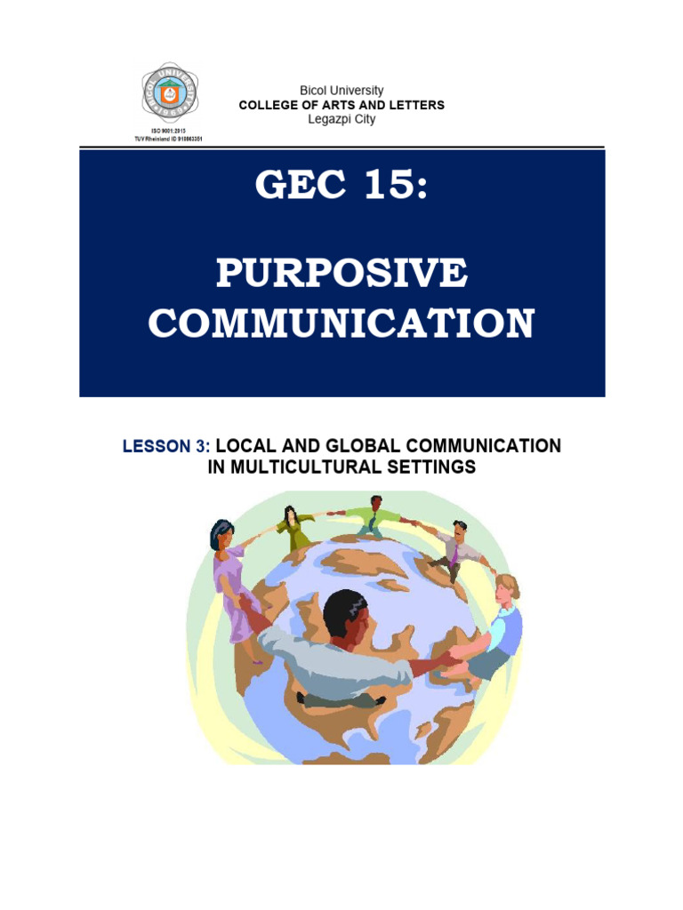 Module 3 Purposive Communication | PDF