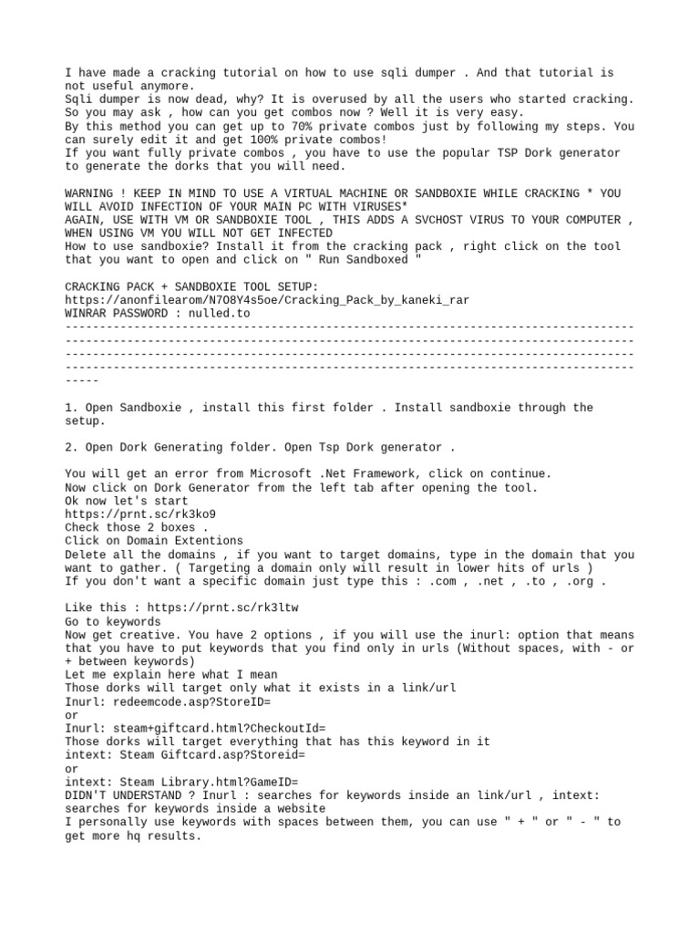 How to Create Hq Private Combos 2020 | PDF