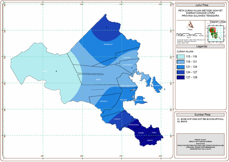 Peta Curah Hujan Metode Isohyet | PDF