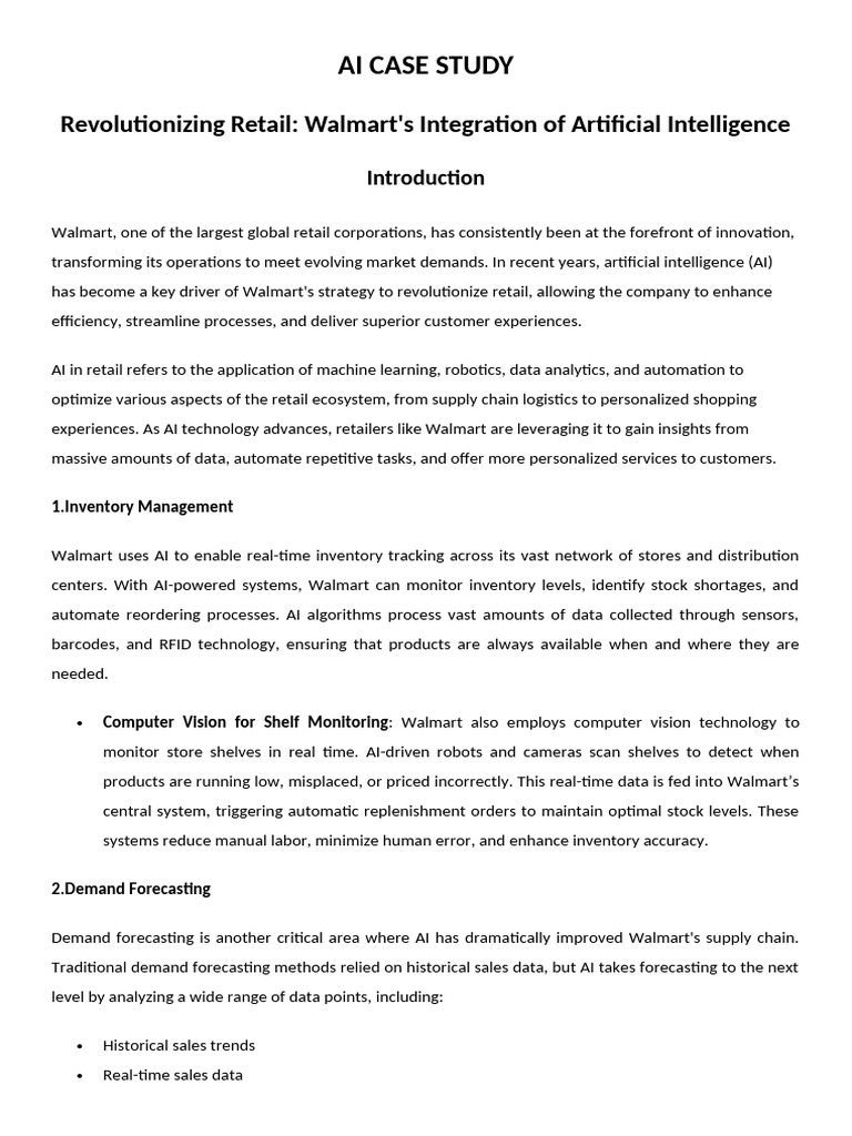 Ai Case Study | PDF