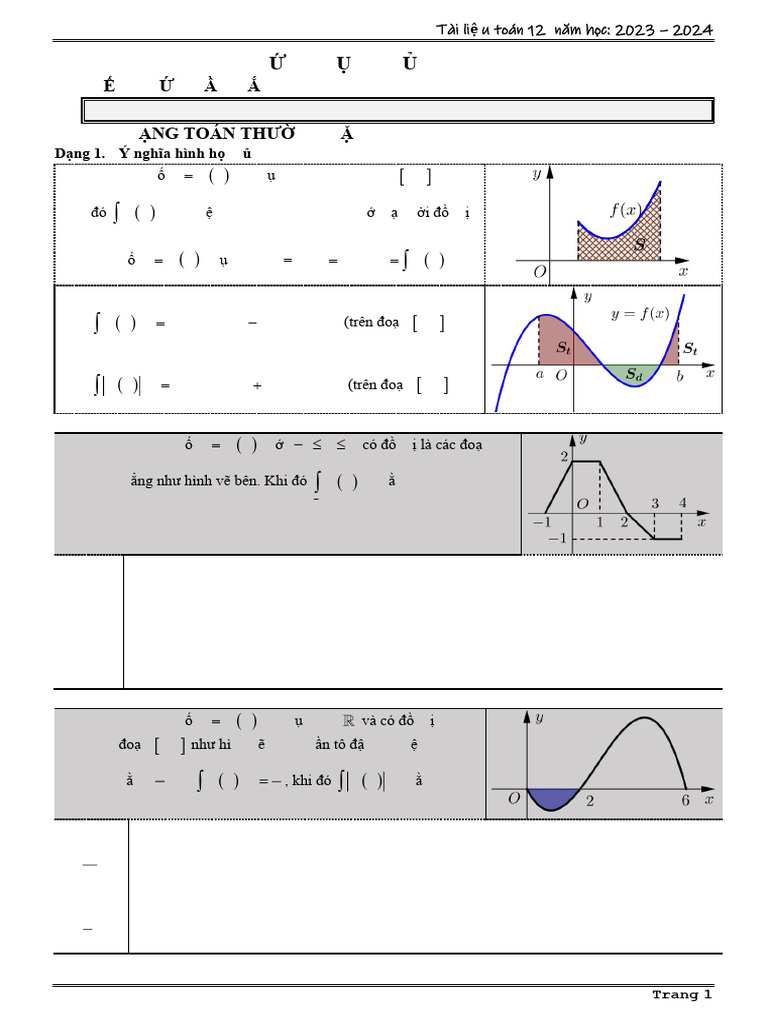 3.3.1. NG D NG Tích Phân-1 - V2 - 2024 | PDF