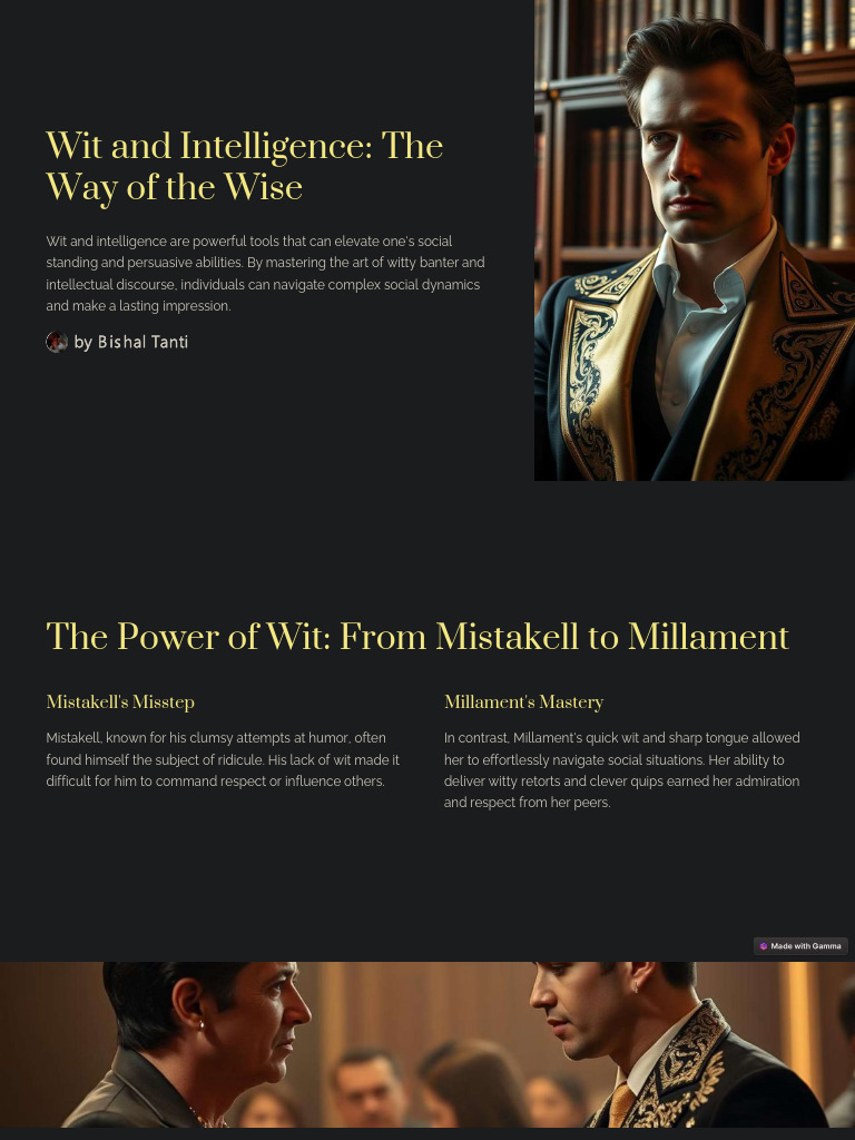 Wit and Intelligence The Way of The Wise | PDF