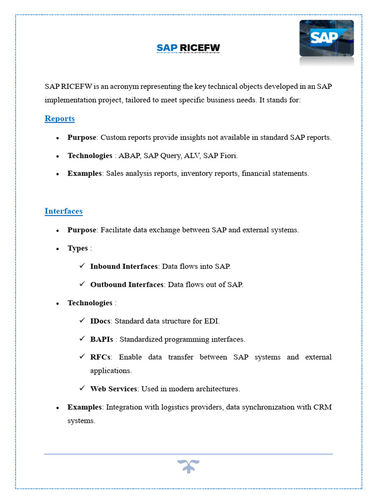 RICEFW Document 1723478576 | PDF | Business Process | Workflow