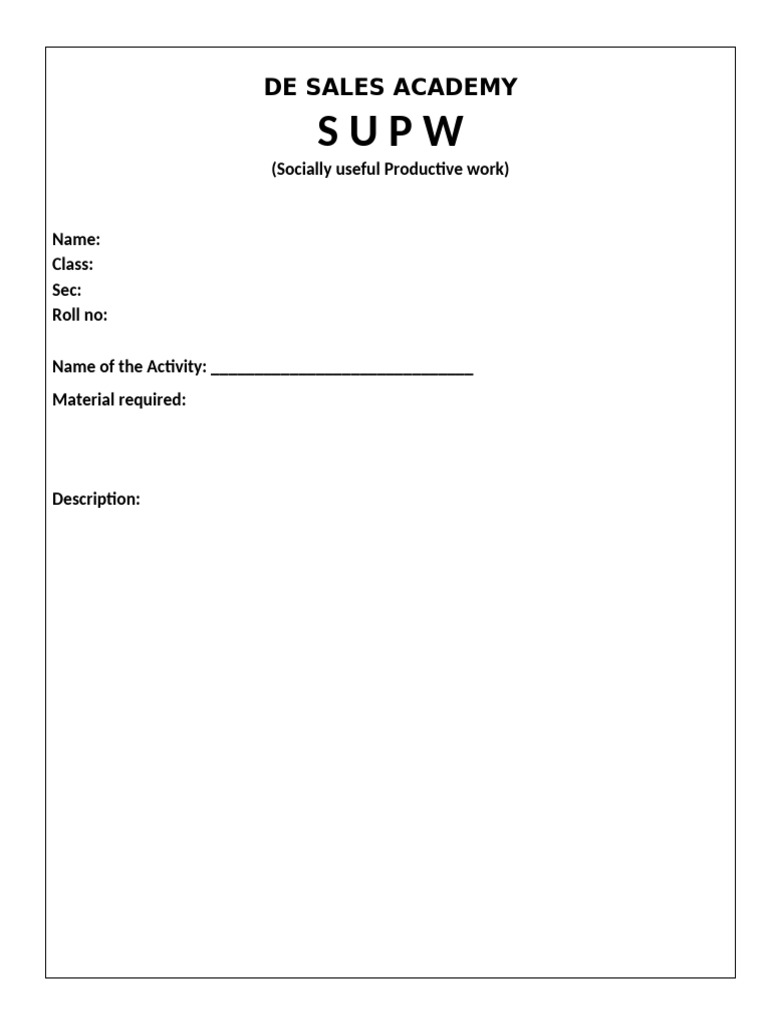 Supw | PDF