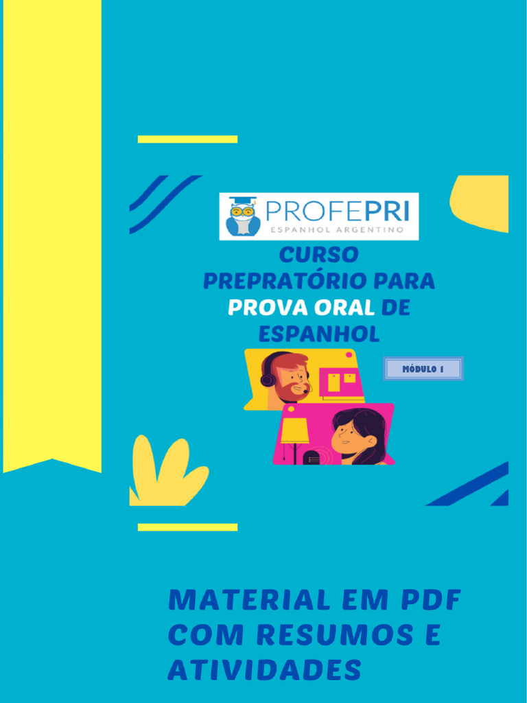 CUADERNILLO - Prova Oral - MÓDULO 1 | PDF