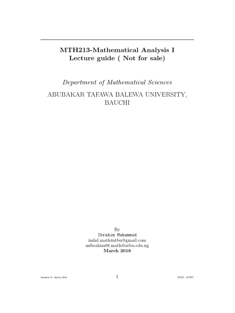 MTH 213 | PDF