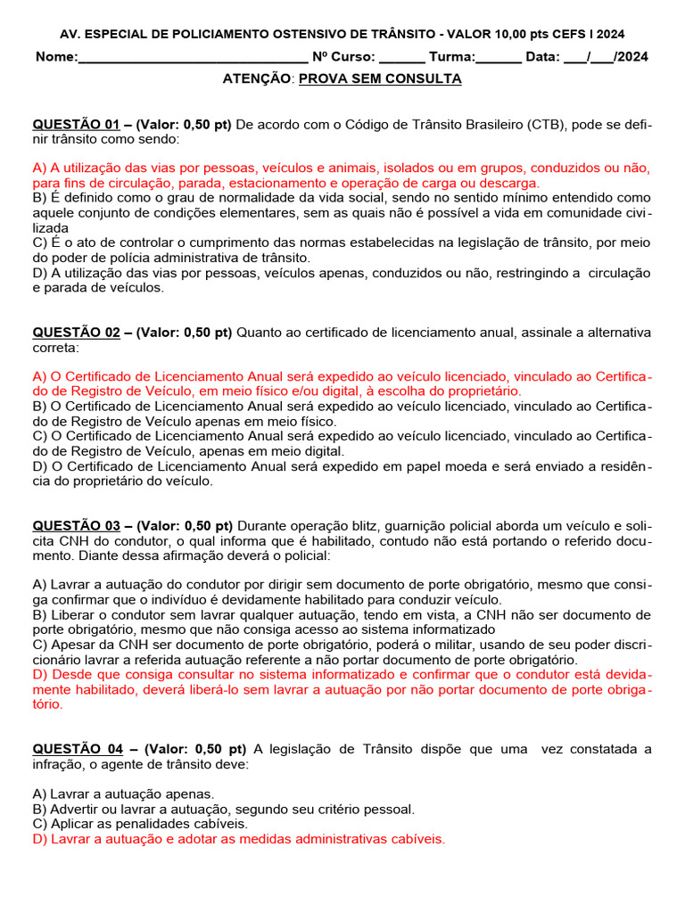 Ave Formatada Pot Cefs I 24 | PDF