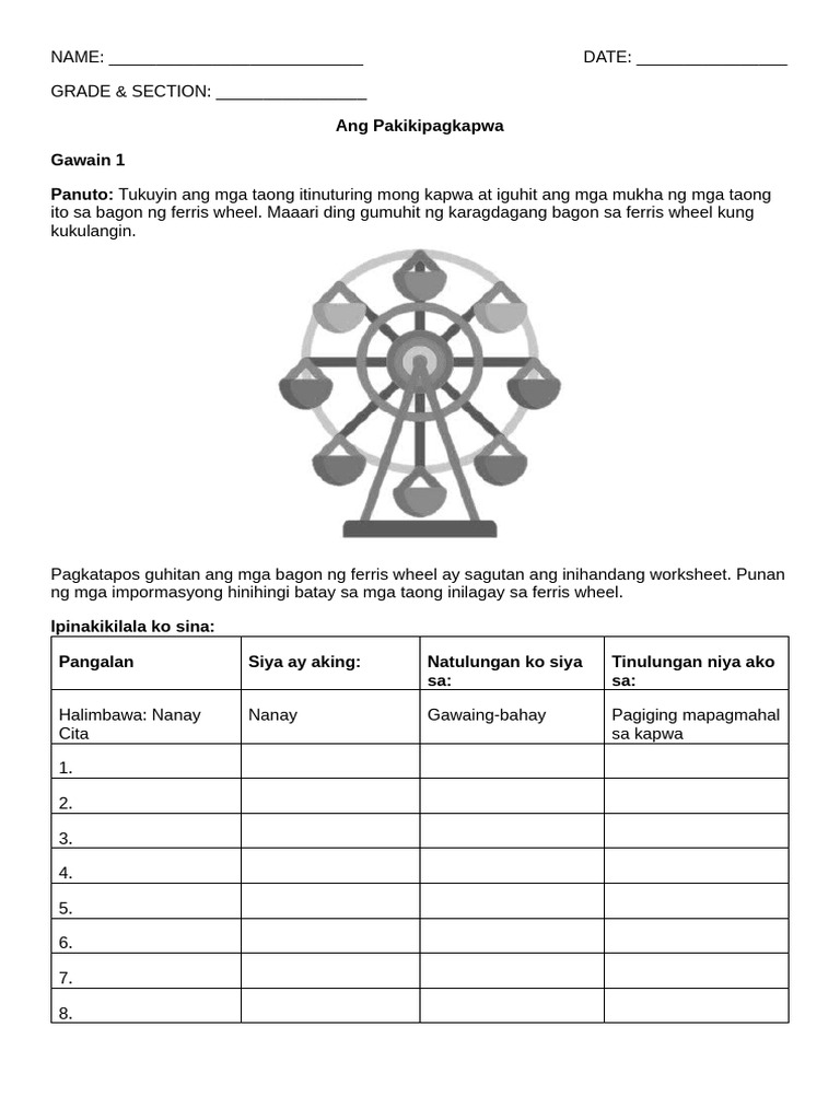 Activities Tomorrow | PDF