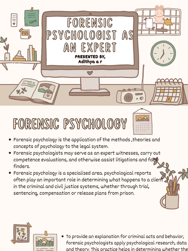 Forensic Psychologist Roles Explained | PDF | Justice | Crime & Violence