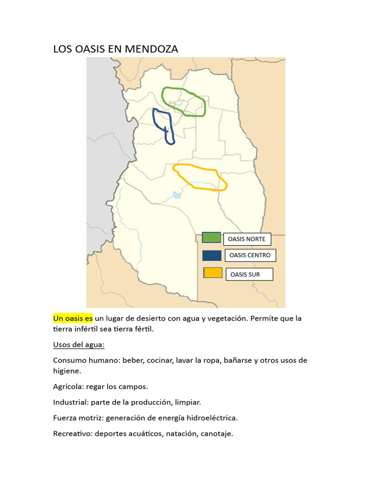 Los Oasis en Mendoza | PDF | Ciencia y matemática