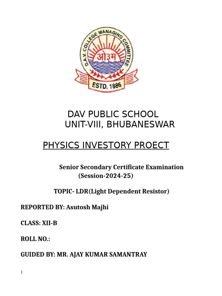 Phy Project | PDF
