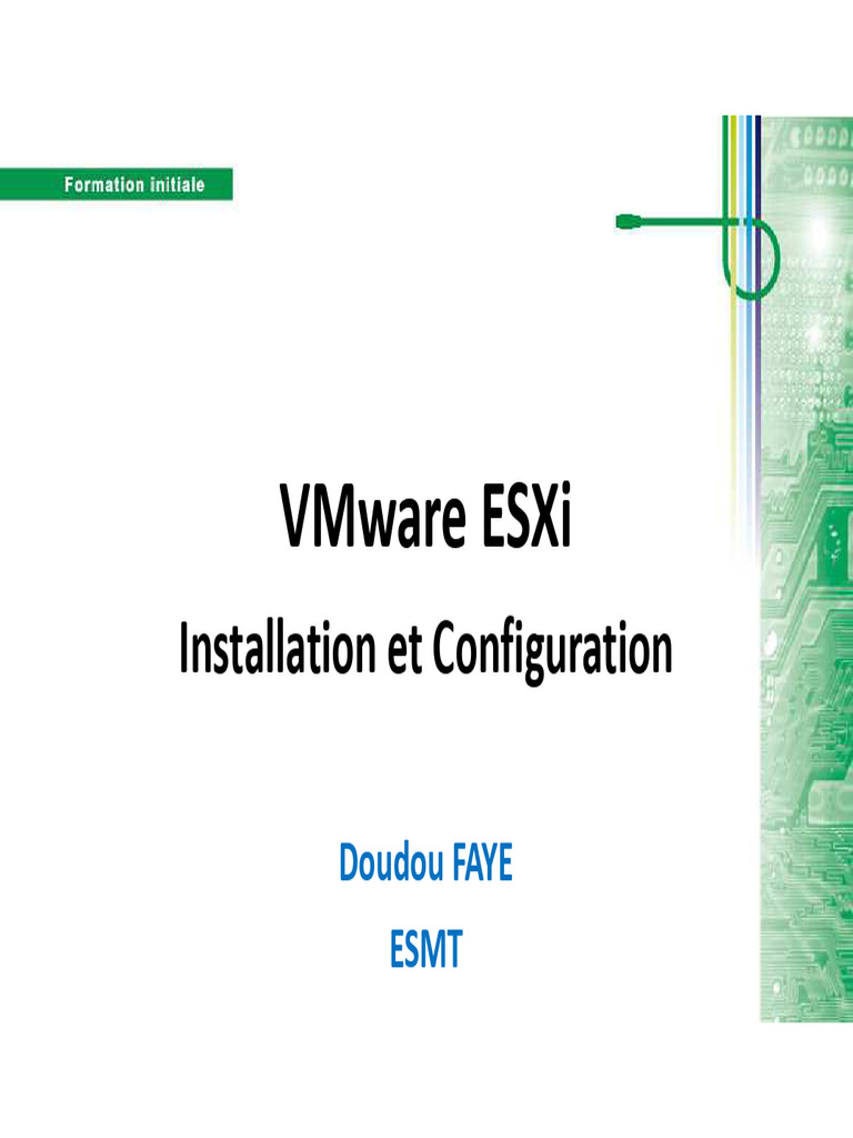 VMWARE ESXi - LPTI3DAR | PDF