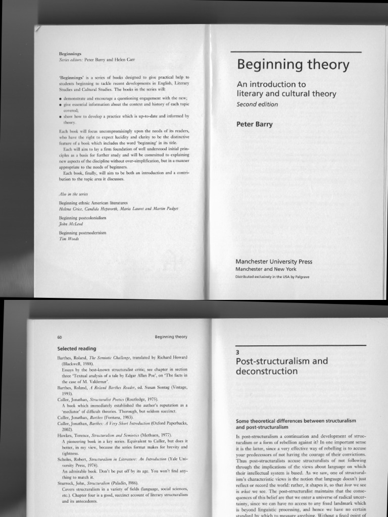 Poststructuralism Chapter | PDF