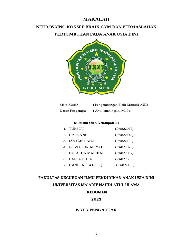 Makalah Neurosains | PDF
