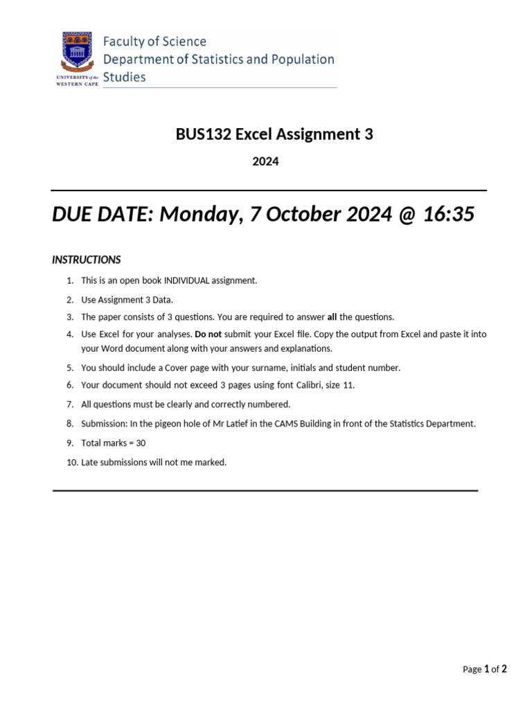 Assignment 3 | PDF