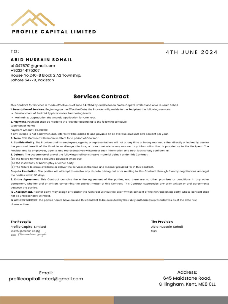 Brown and Grey Professional Letterhead | PDF