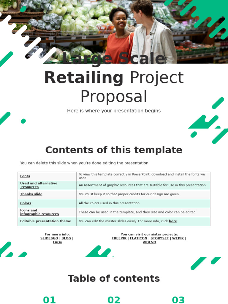 Large Scale Retailing Project Proposal by Slidesgo | PDF | Expense ...