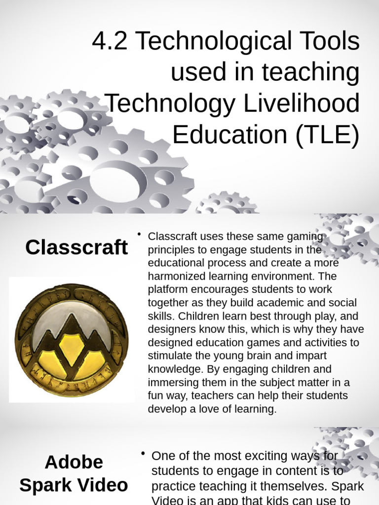 4.2 Technological Tools Used in Teaching Technology Livelihood ...